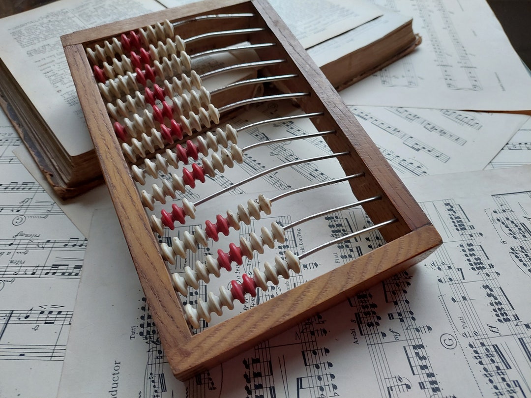Vintage Abacus Industrial Computer Rustic Calculator Office - Etsy