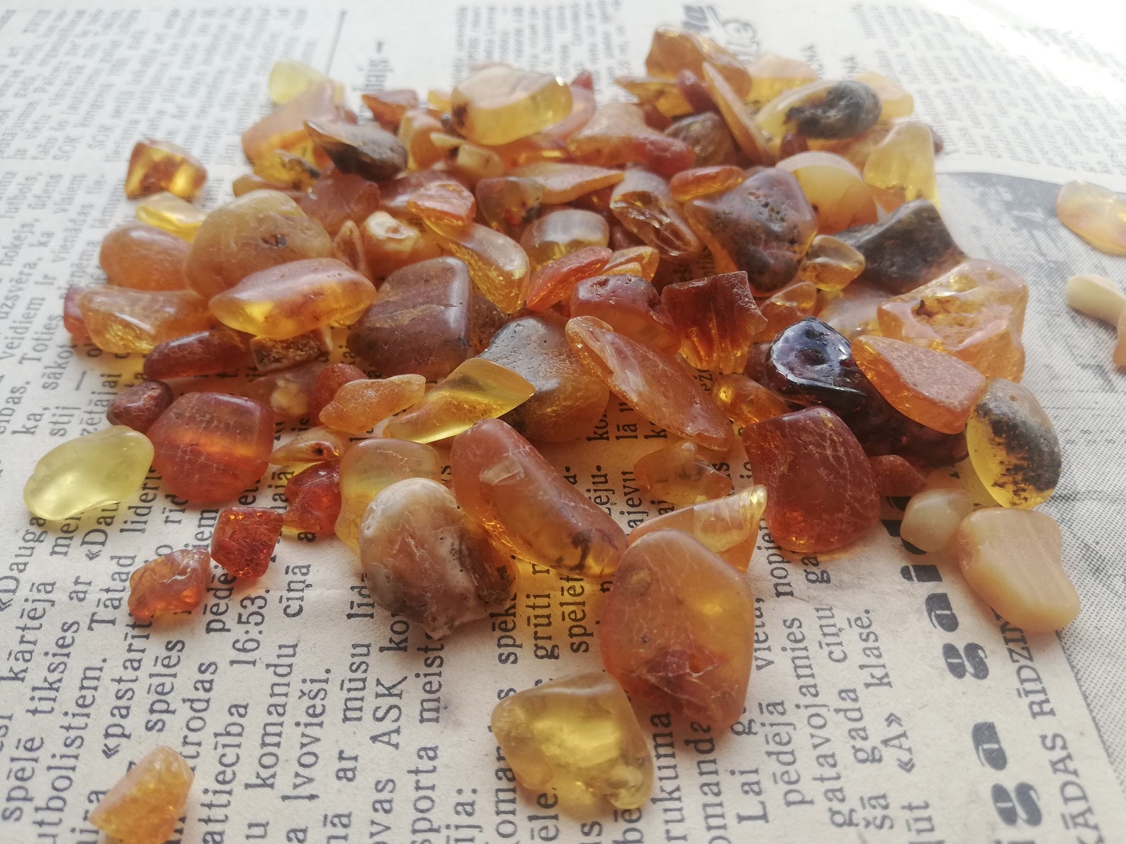 Yellow Baltic Amber Pieces for Crafts Polished Amber Real | Etsy