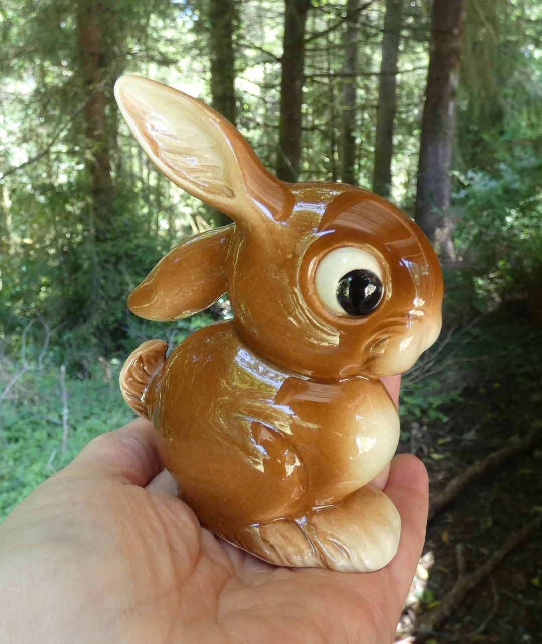 Vintage Rabbit Bunny Goebel Big Eyes 1960's Porcelain Figurine ...