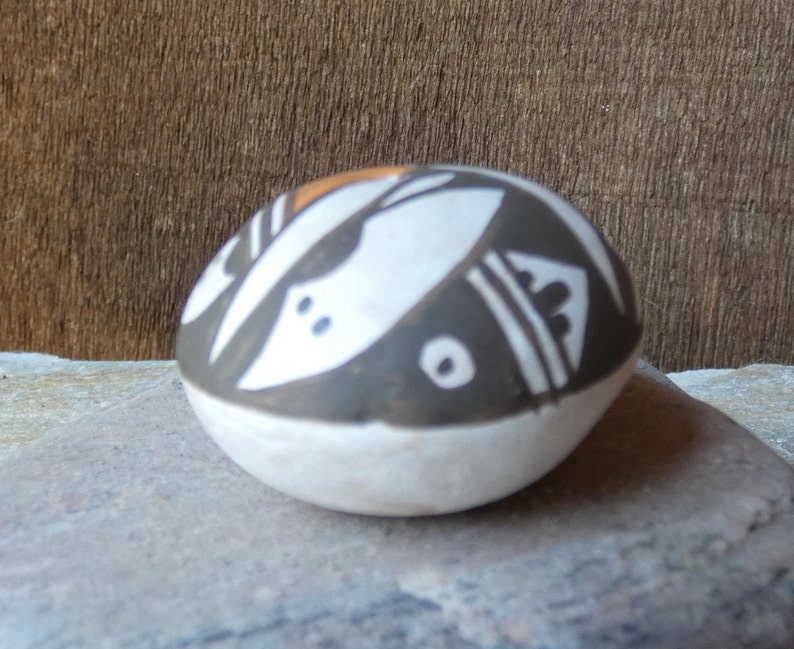 Vintage Acoma Native American Seed Pot Hand Formed Signed - Etsy