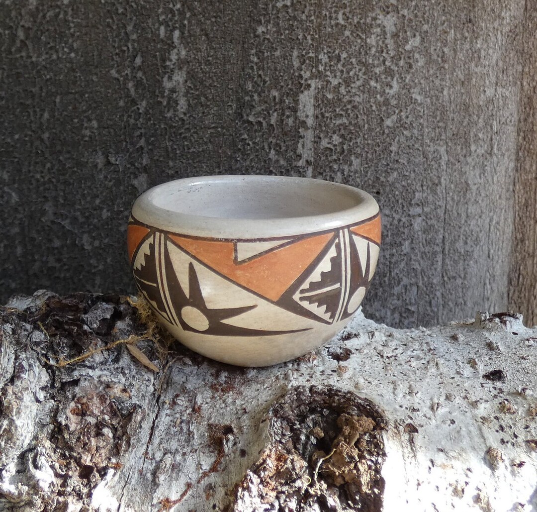 Vintage Hopi Pot Native American Pottery Small Hand Form and Painted ...