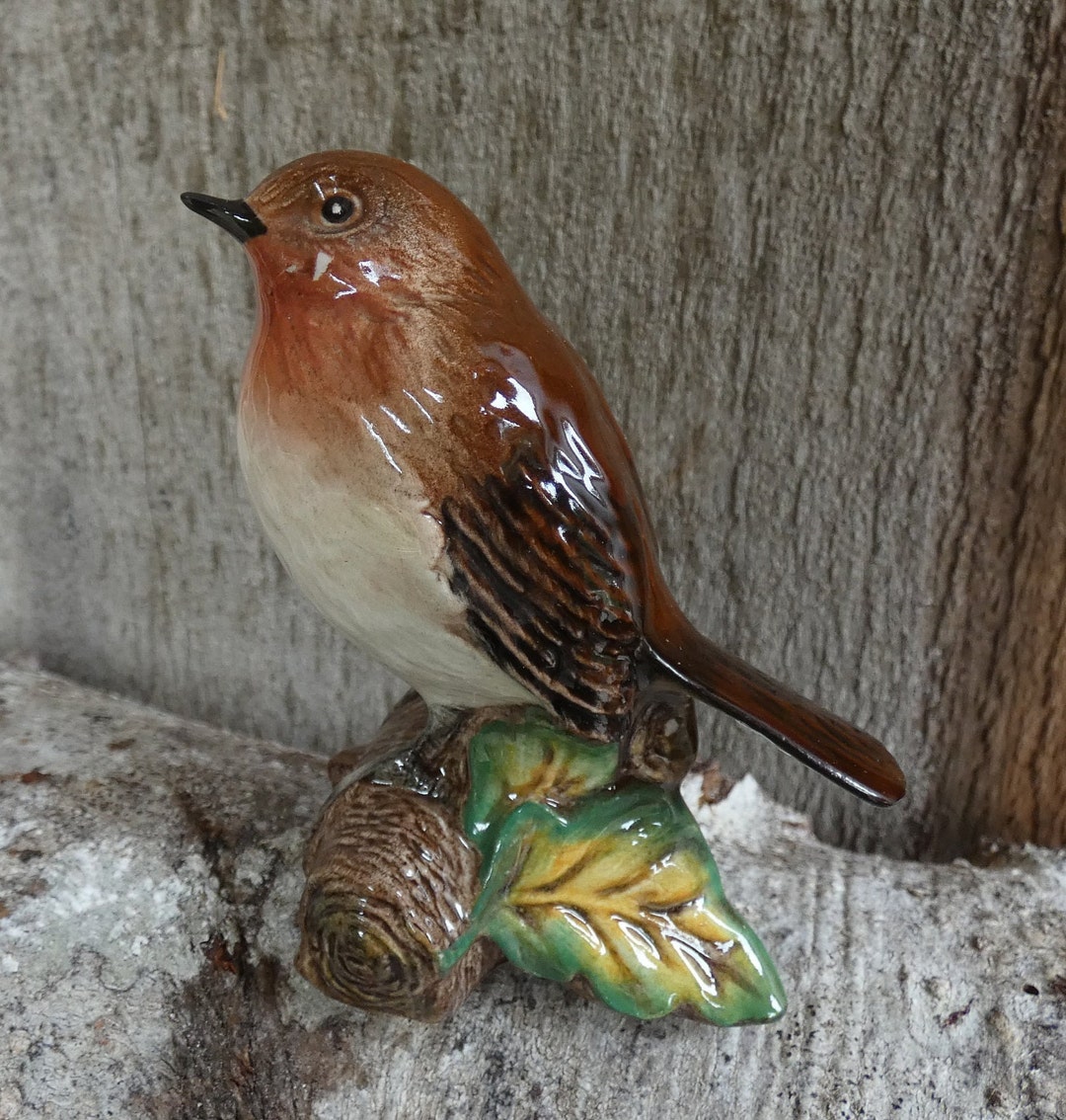 Vintage Beswick Bird Robin 980 Porcelain Figurine Made in England ...