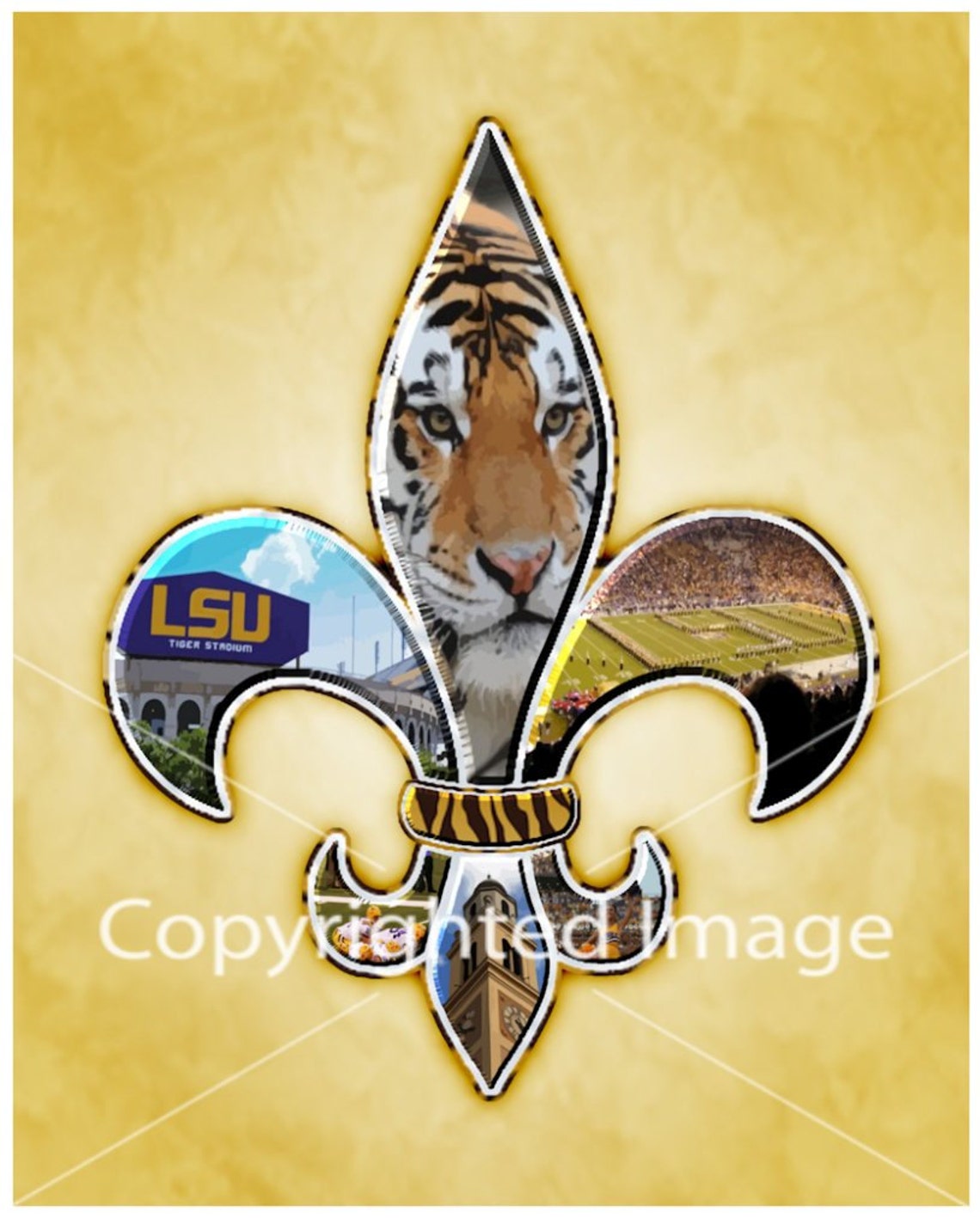 LSU Louisiana State University Photographs Fleur De Lis - Etsy