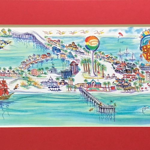 DESTIN FL Signed and Numbered Pen and Ink Watercolor Print in - Etsy