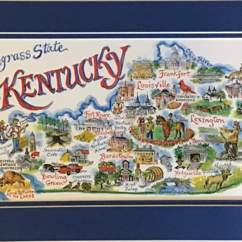 Kentucky Watercolor - Etsy