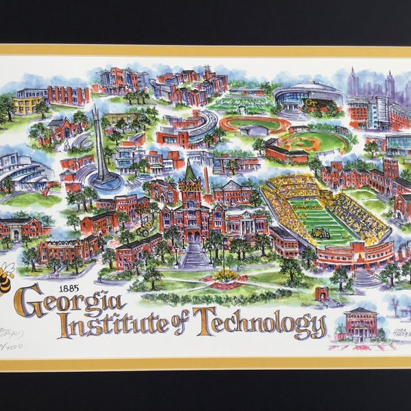 Georgia Tech Art - Etsy