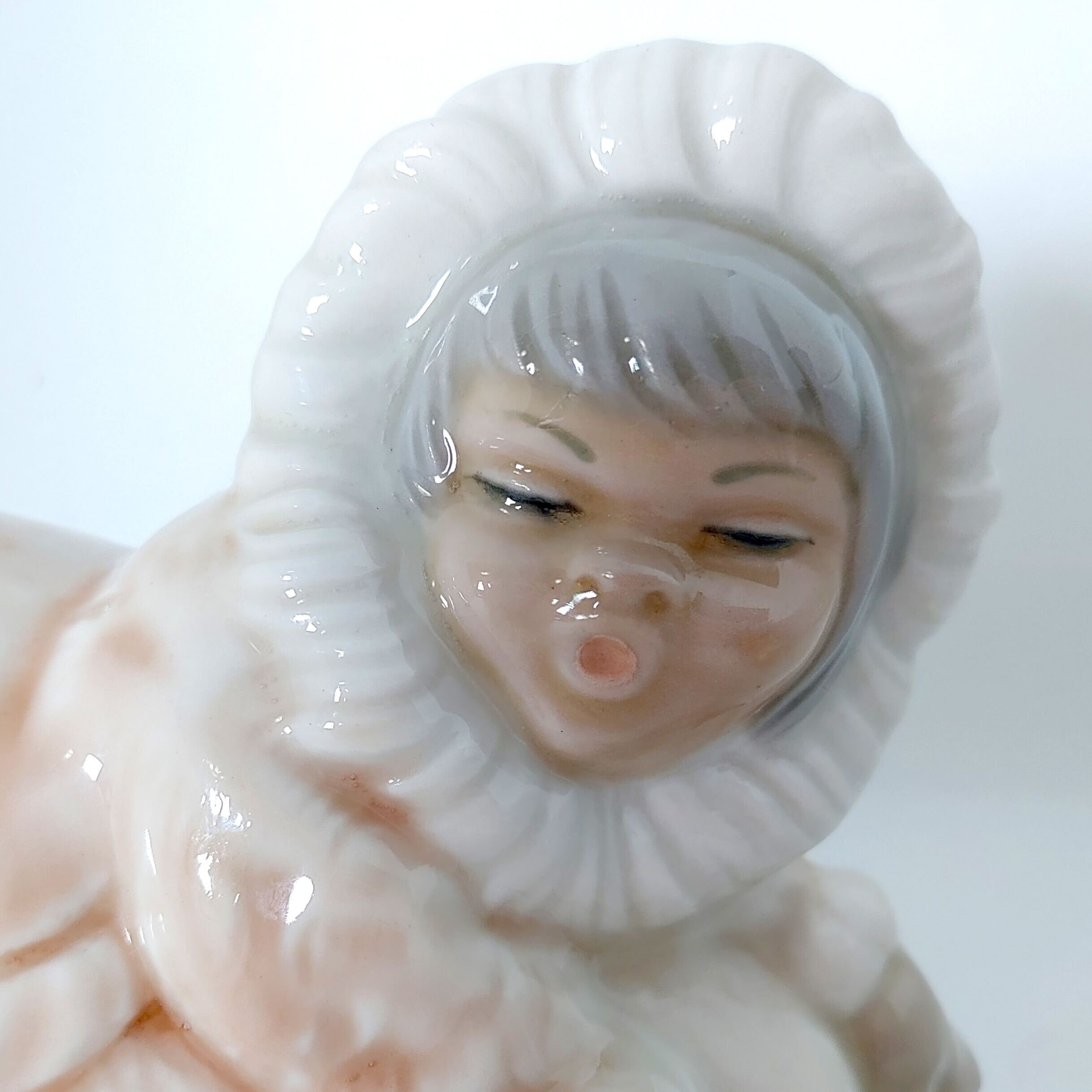 Inuit Ceramic Girl in 'it's a Small World' Style, All Porcelain Vintage ...