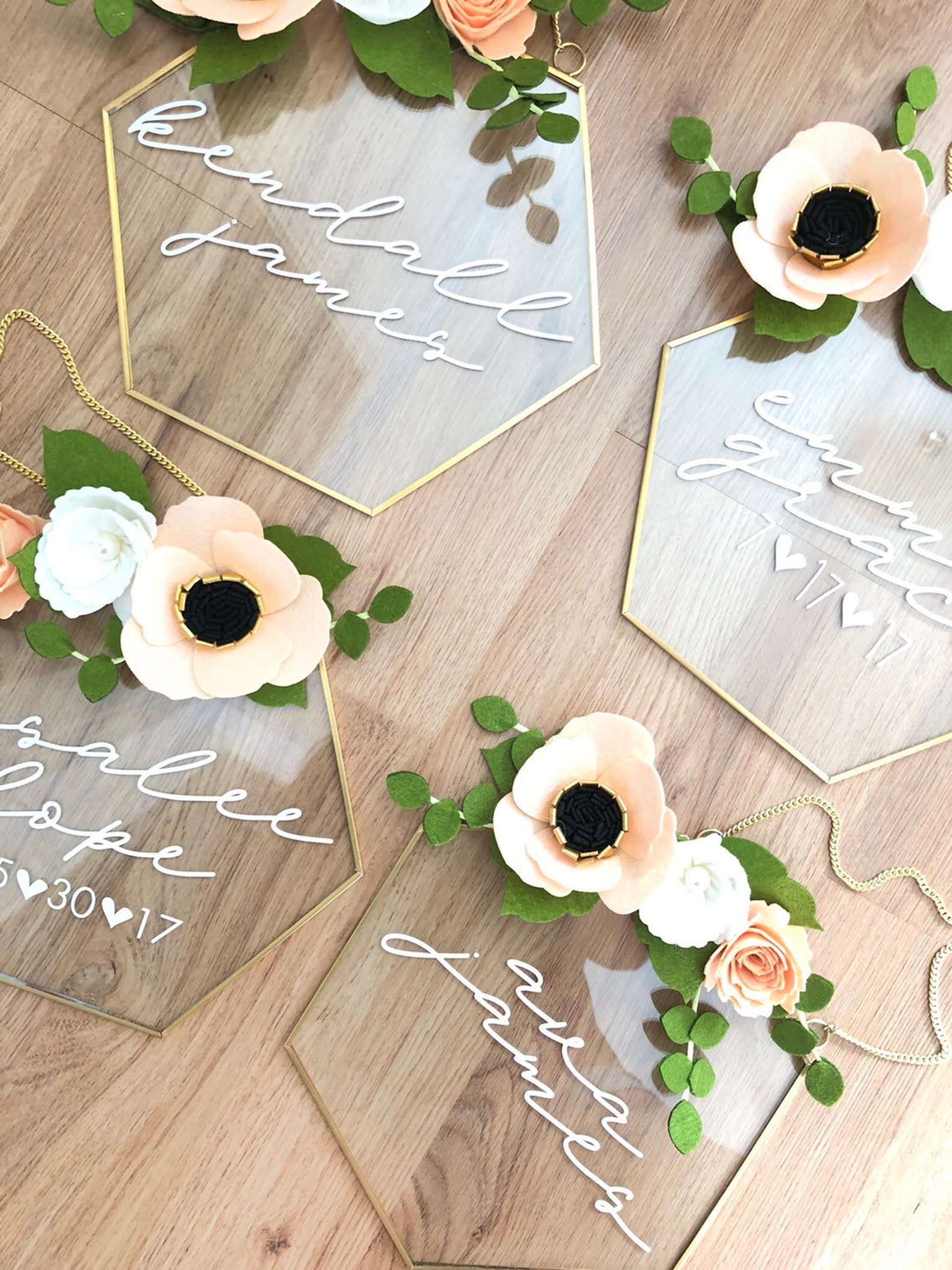 BLANK Glass Hexagon Sign Blank Glass Sign Glass Wall - Etsy