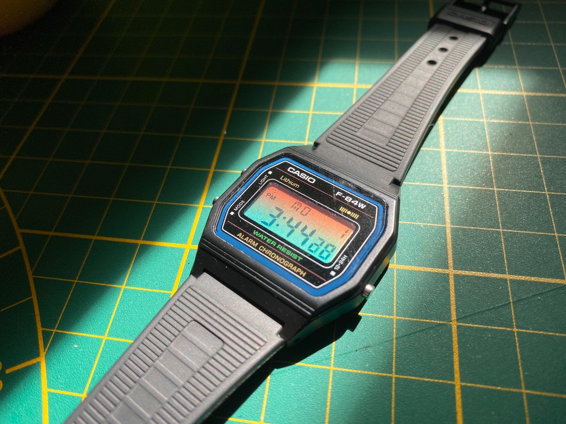 Casio F-91W Gradient Filter Screen - Etsy UK