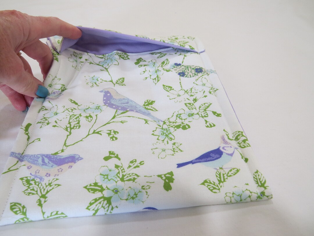 Microwave Potato Bag Fabric Potato Cooking Pouch Floral Bird - Etsy