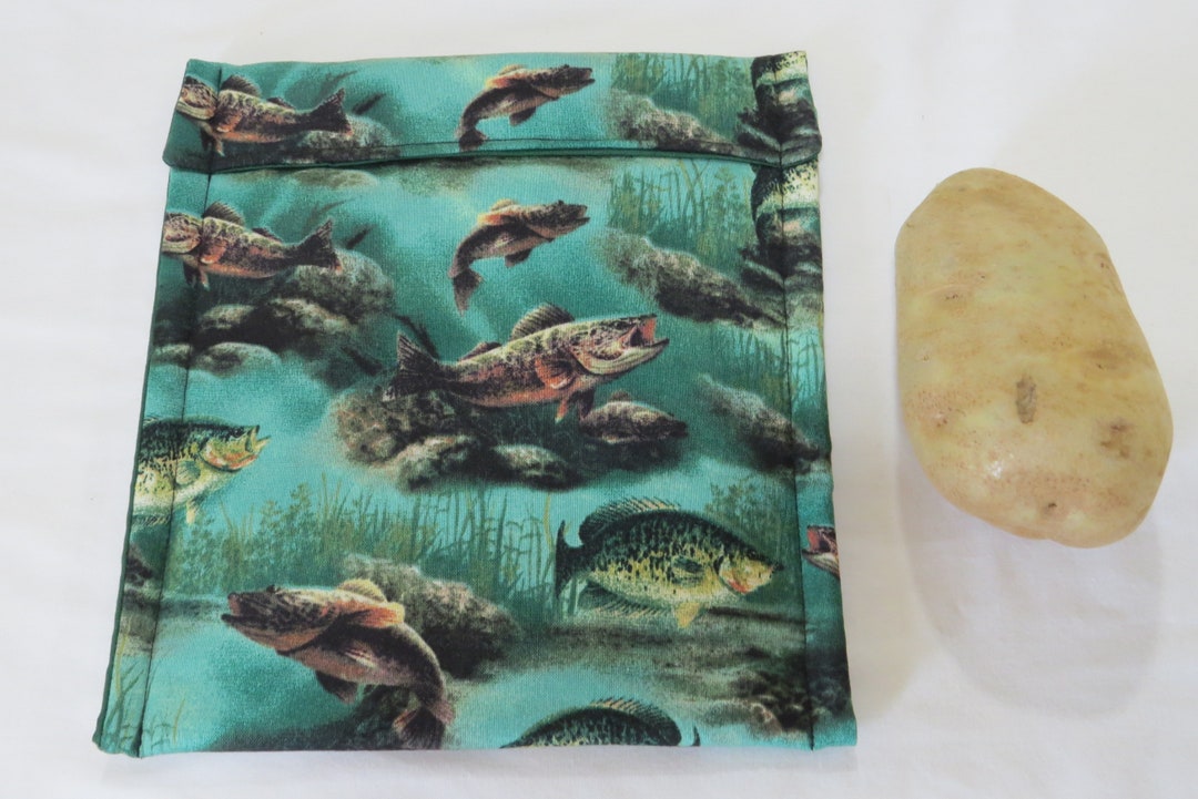 Microwave Potato Bag Fabric Potato Cooking Pouch Fish Potato Cooker ...