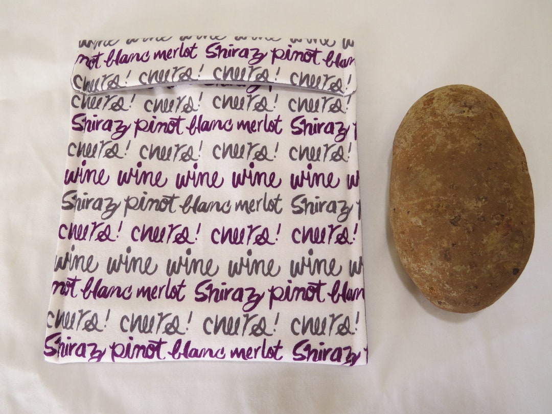 Microwave Potato Bag Handmade Fabric Potato Cooking Pouch Wine Potato ...