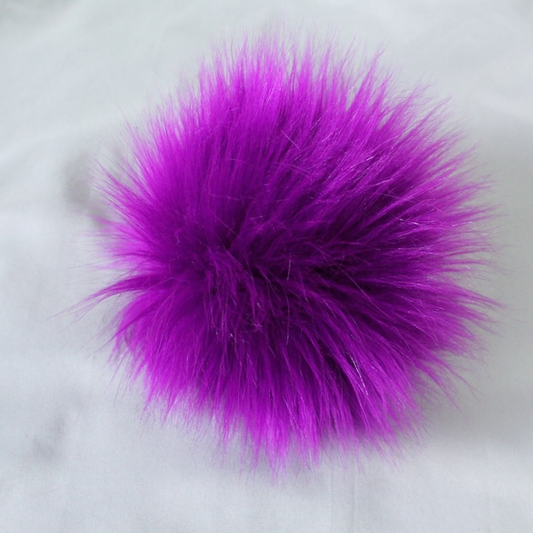 Purple Pompom - Etsy