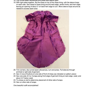 Vivian Sewing Pattern for 12 Fashion Dolls - Etsy