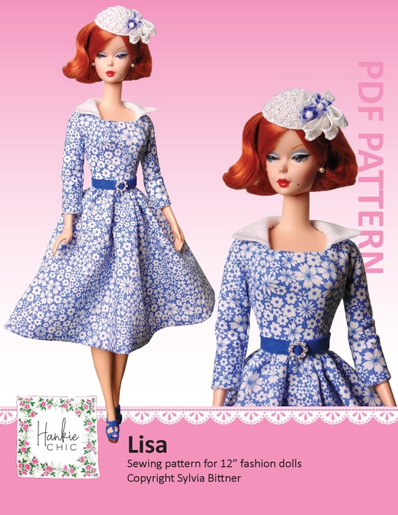 Lisa Sewing Pattern for 12 Fashion Dolls - Etsy UK