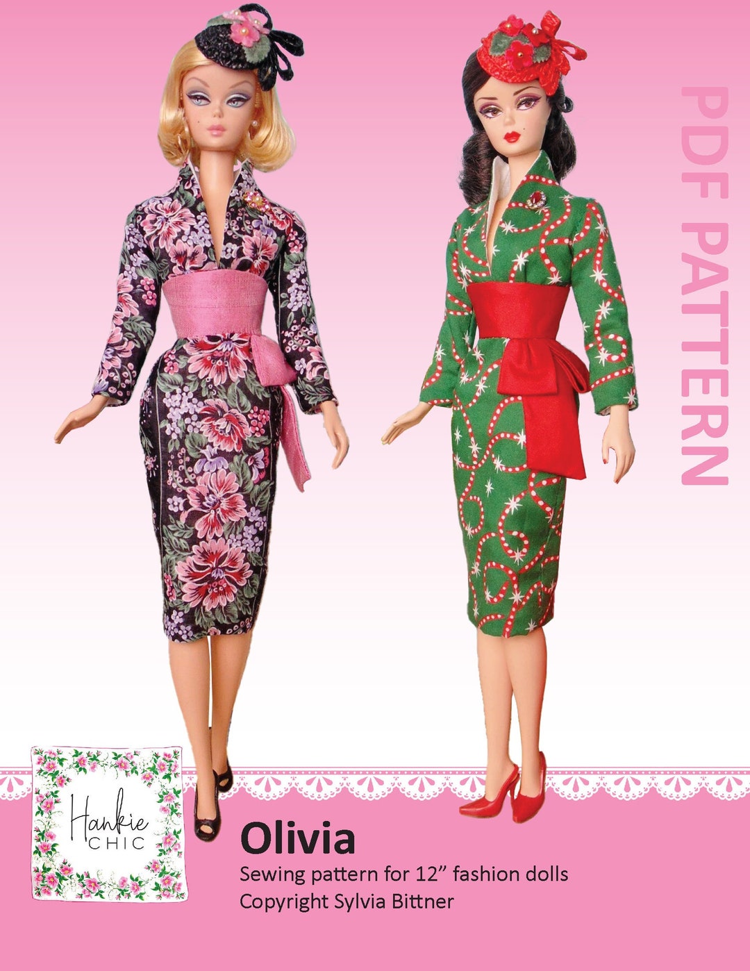 Olivia Sewing Pattern for 12 Fashion Dolls - Etsy