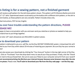 Bow Inspired Sewing Pattern for 12 Fashion Dolls | Etsy