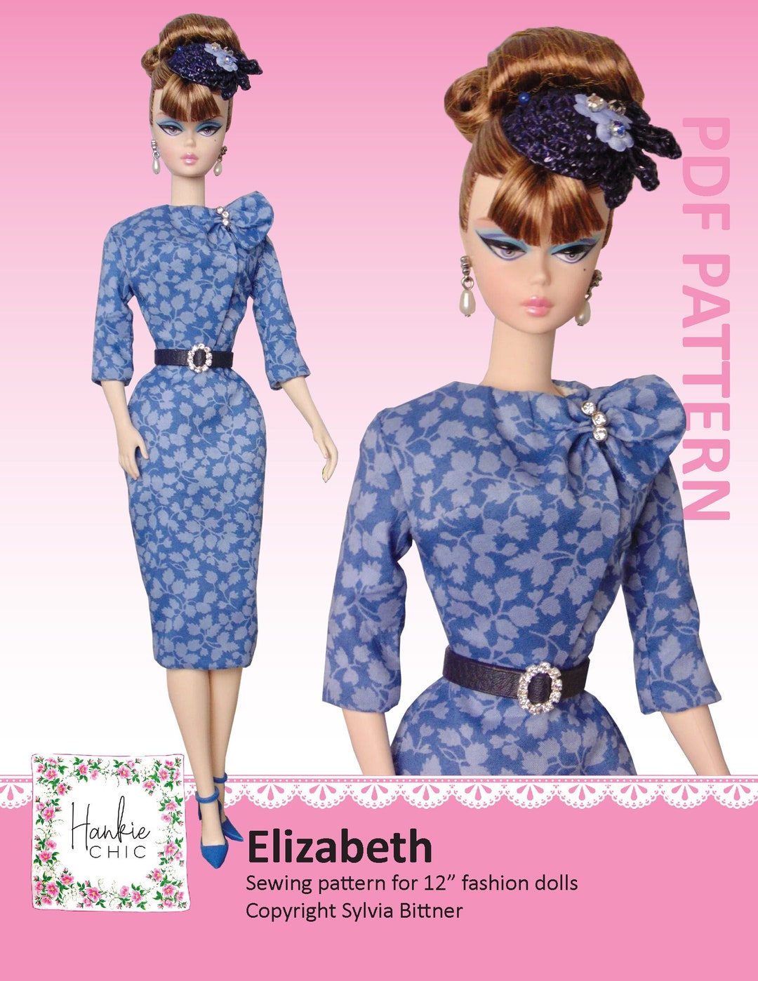 Elizabeth Sewing Pattern for 12 Fashion Dolls - Etsy Canada