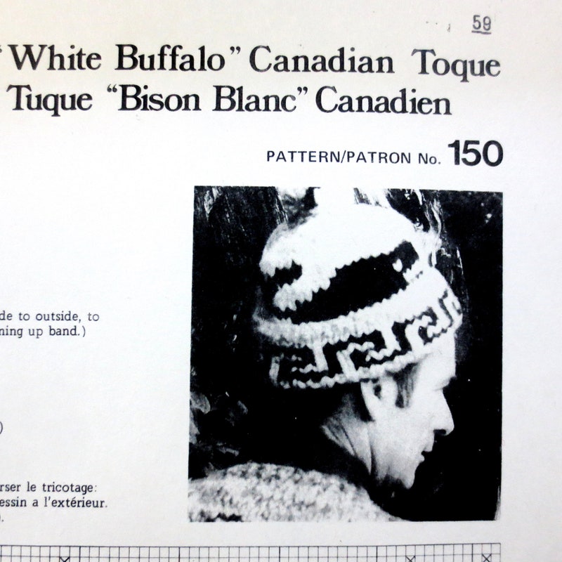 White Buffalo Knitting Pattern - Etsy