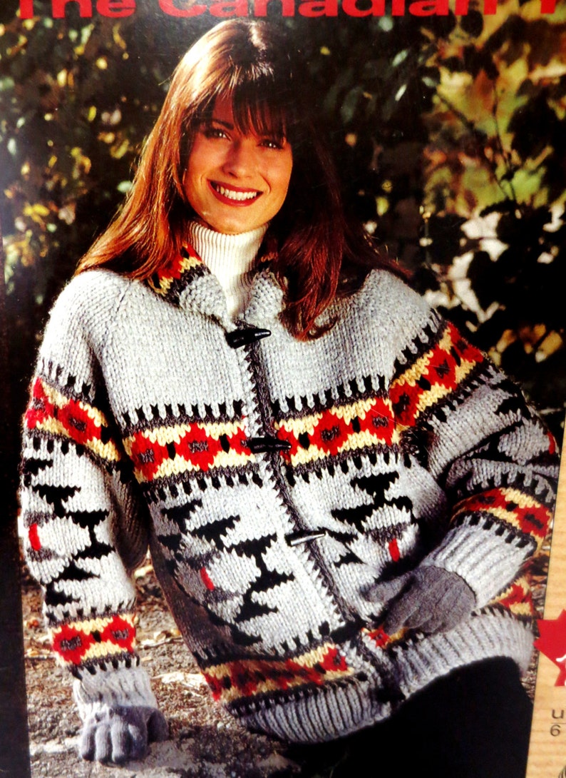 White Buffalo Wool Cowichan Sweater Knitting Pattern 1420-1 PDF ...