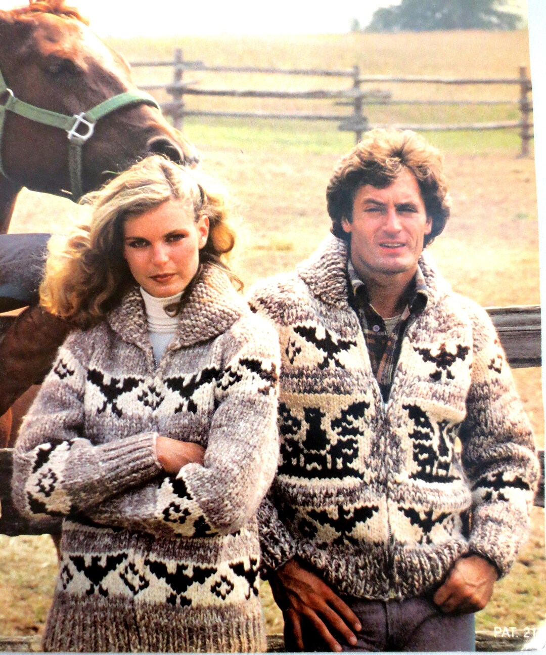White Buffalo Cowichan Style Thunderbird Sweater PDF Knit Pattern #21 ...