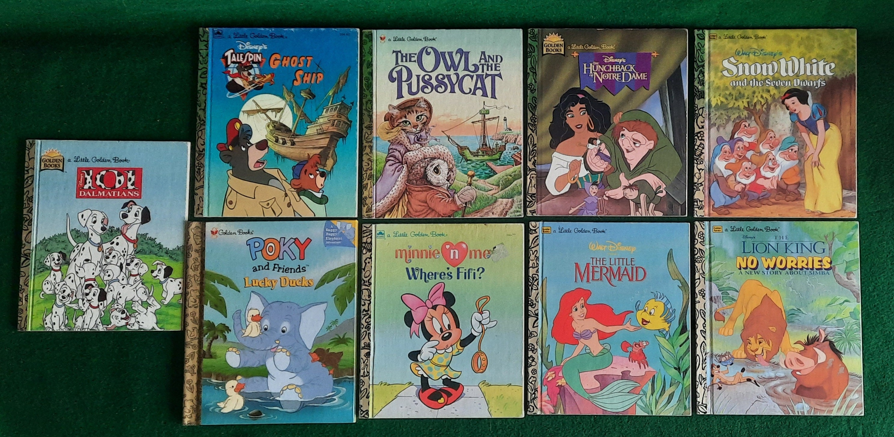 Vintage Little Golden Books Set- Disney's 101 Dalmatians, Talespin, Owl ...