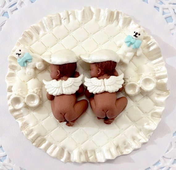 These little angel twins are so cute. Can add a diaper. | Etsy