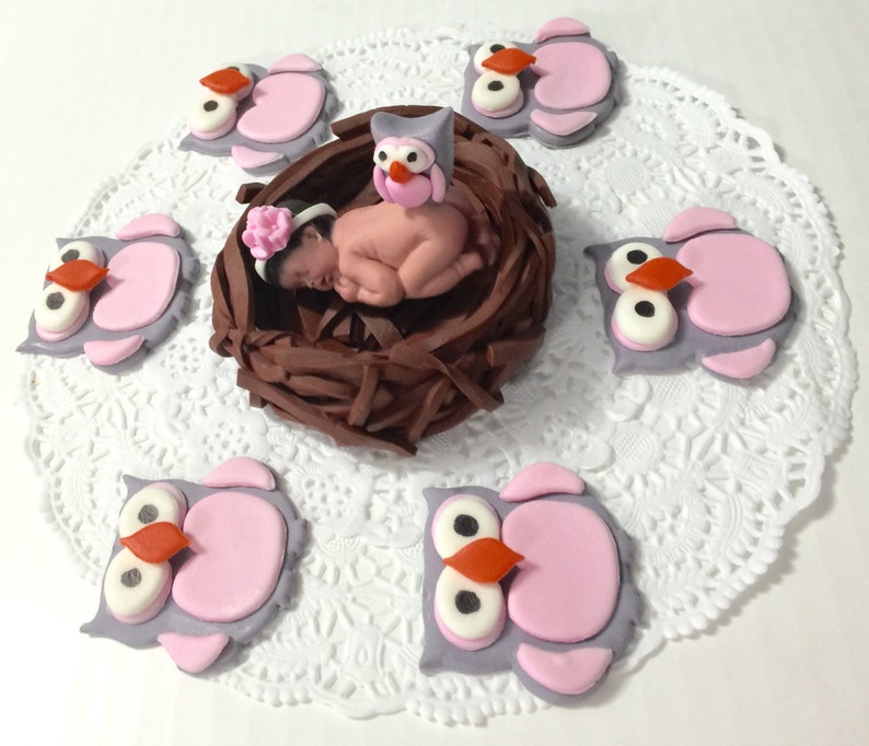 This is the Cutest Owl Baby Cake Topper. Baby Shower, Birthdays ...