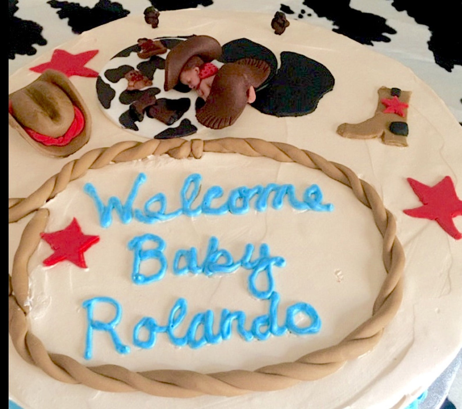 This Little Baby Cowboy is Ready for Your Cake. Baby Shower, Birthdays ...