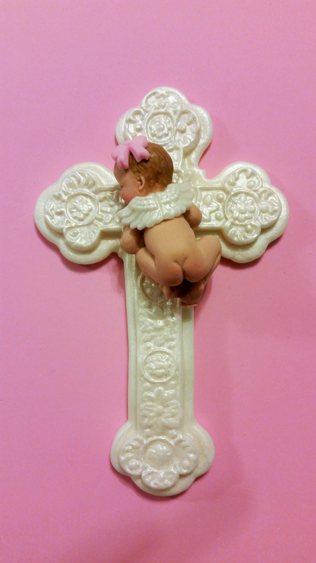 This Baby Angel is Sleeping on a Cross, Can Put a Diaper or Halo No ...