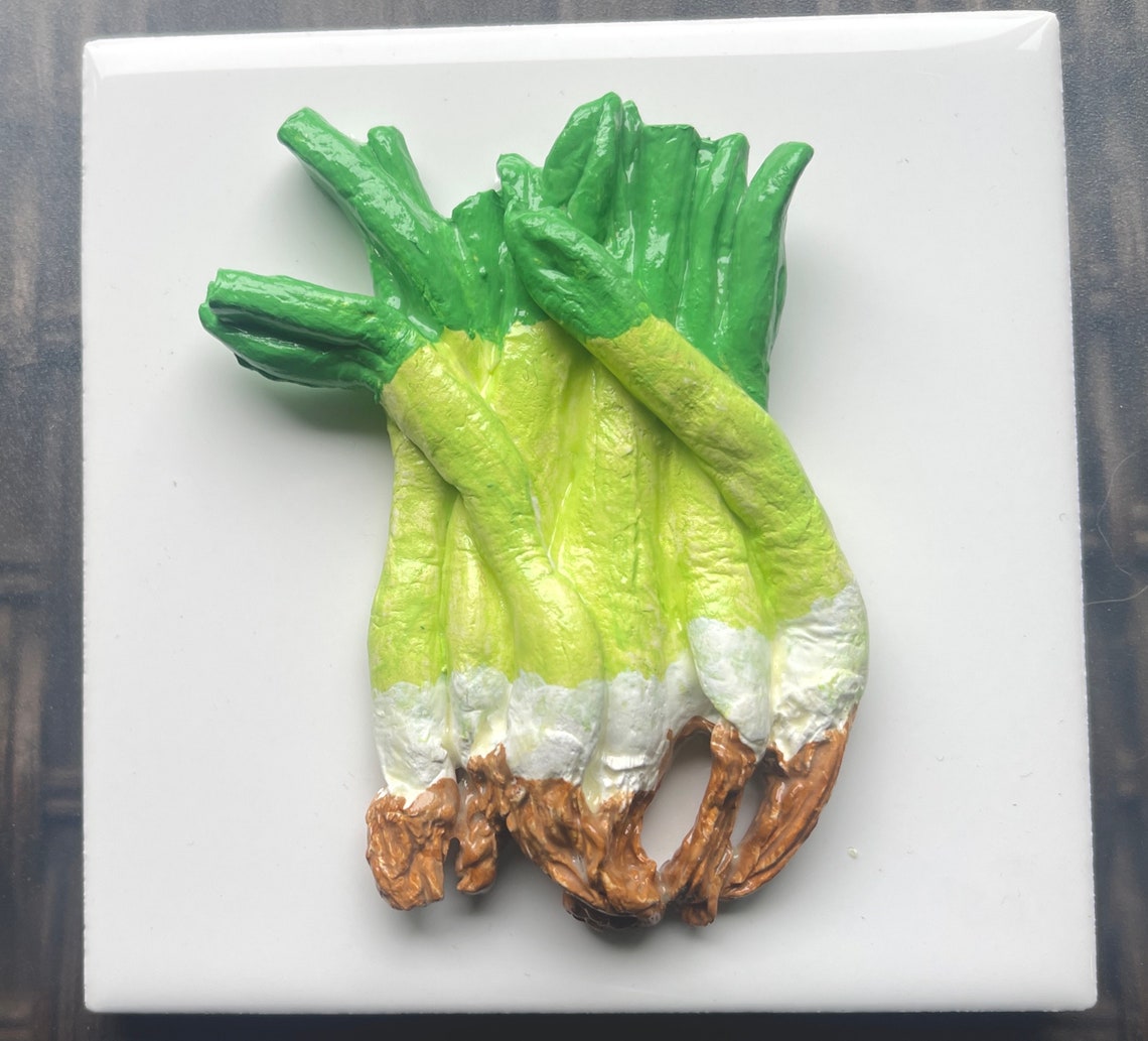 3D Green Onions Wall Art Tiles. 4x4” Tiles. Use Part of Your Backsplash ...