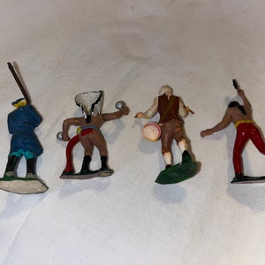 Vintage Marx Warriors of the World - Set of 4 Figurines With Cards ...