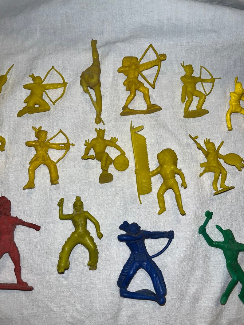Vintage Native American Indian Action Figures 17 Pieces - Etsy