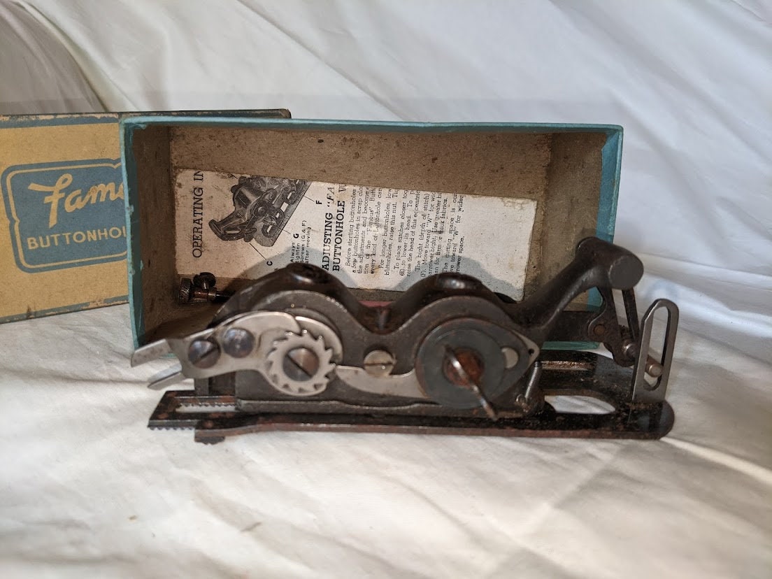 Vintage Famous Buttonhole Worker Machine Part - Etsy