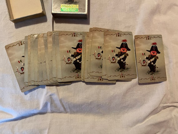 Vintage Nouvelle Plastic Coated Playing Cards Deck Italian | Etsy