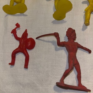 Vintage Native American Indian Action Figures 17 Pieces, Mixed Lot ...