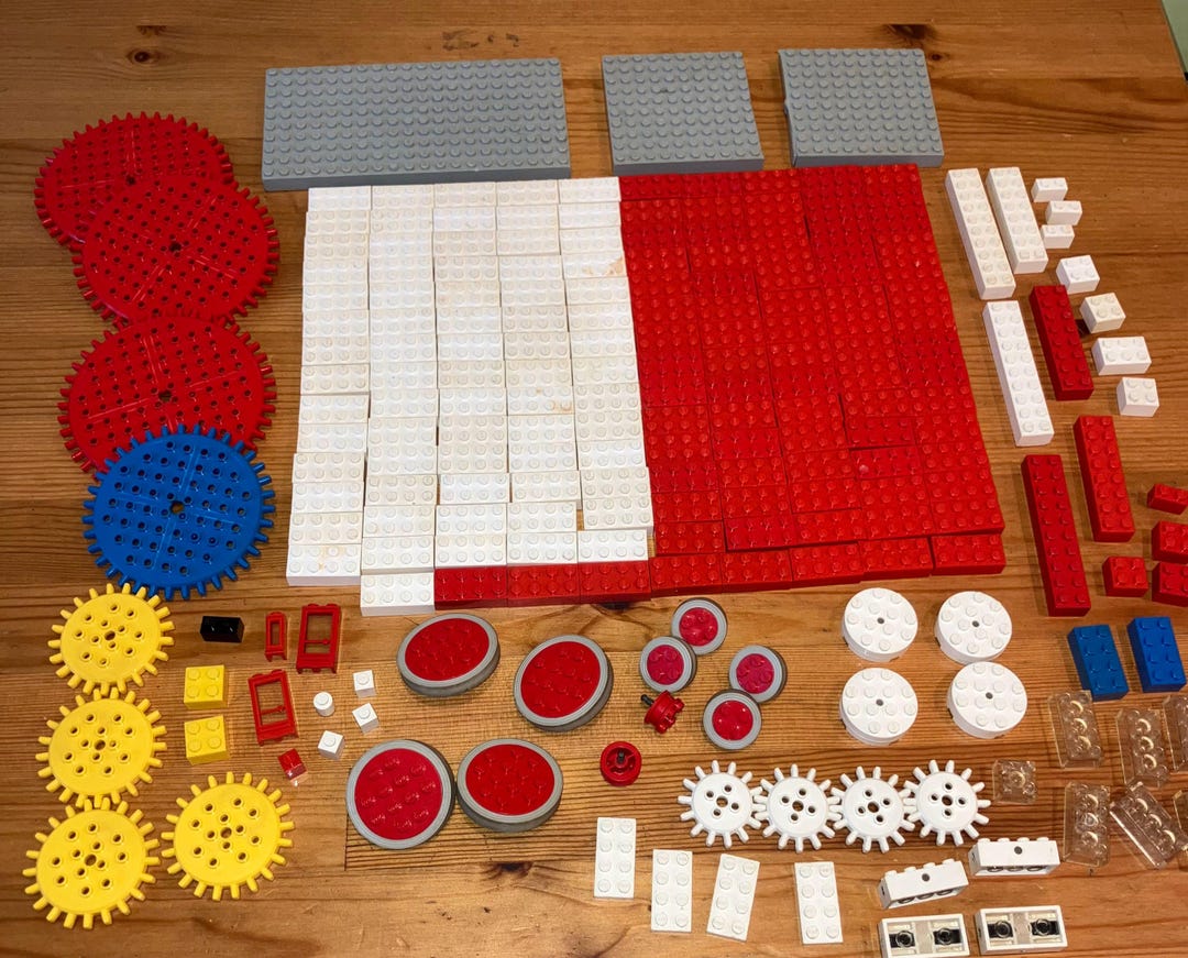 Vintage 1970s Lego Gears & Wheels Playset, 222 Pieces - Etsy