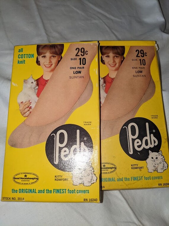 Vintage Peds Foot Covers Set of 2 Size 10 - Etsy
