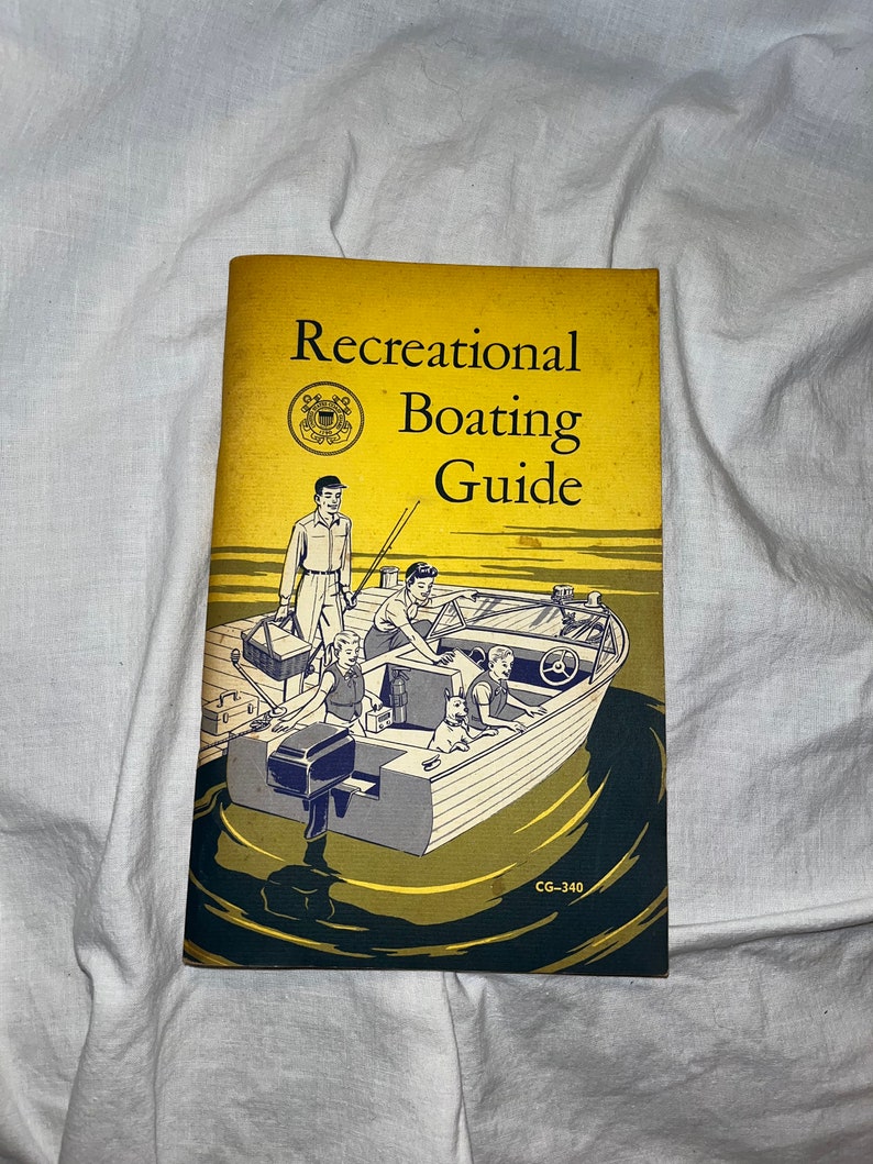Vintage 1960 US Coast Guard Recreational Boating Guide Booklet - Etsy