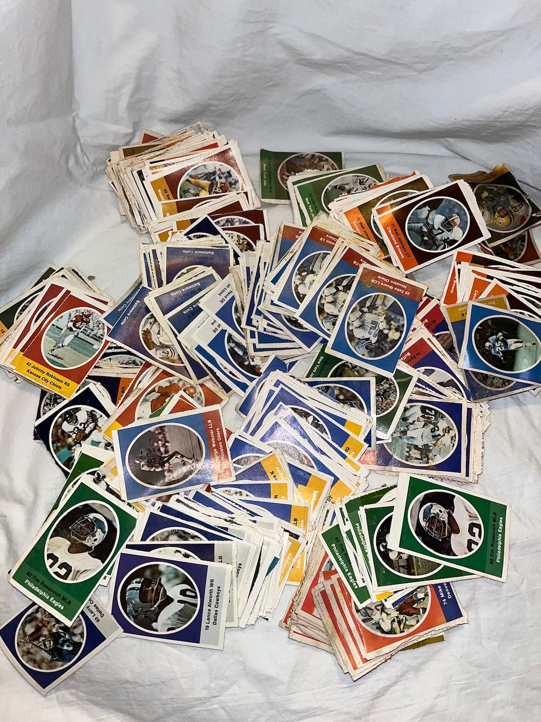 Vintage 1970s NFL Football Player Sticker Book Seals Collectibles ...