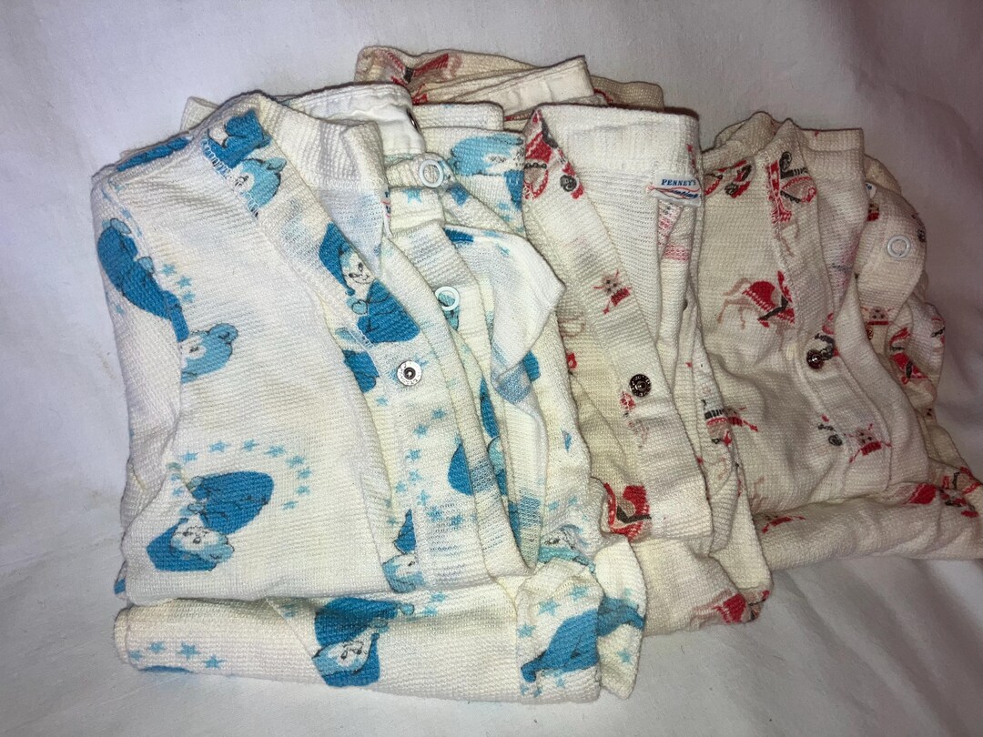 Vintage Pajamas, Penney’s Toddletime Size 3, 2 Piece Set, Medieval ...