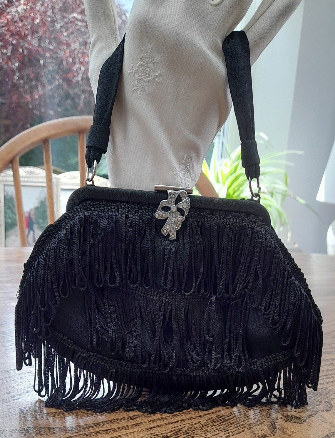 Vintage Top Handle Handbag CFR Made in England 1950s Fringed - Etsy UK