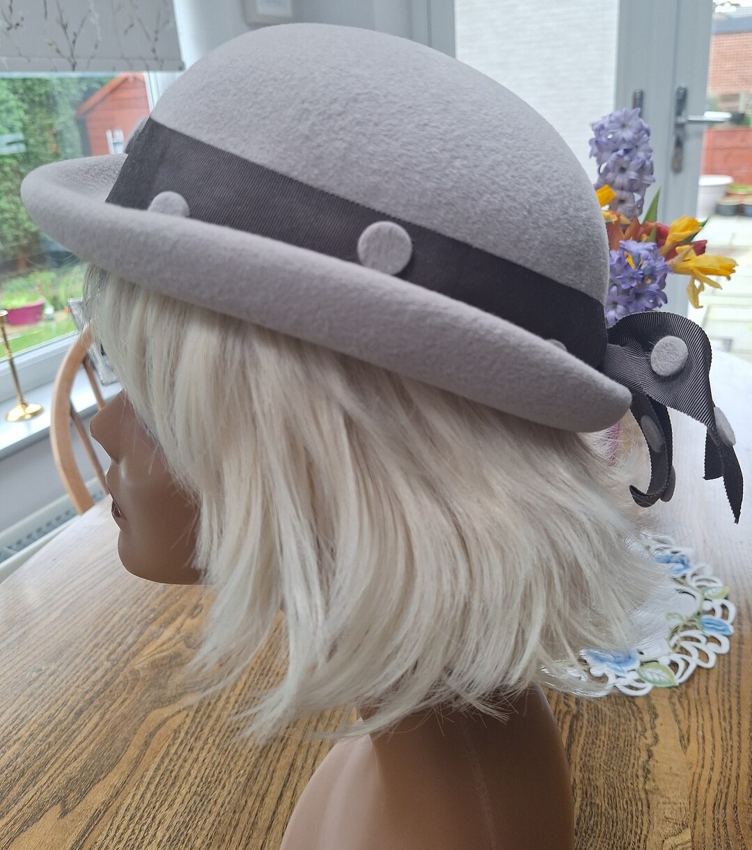 Vintage Graham Smith for Kangol Diffusion Hat Taupe and Brown Ladies ...