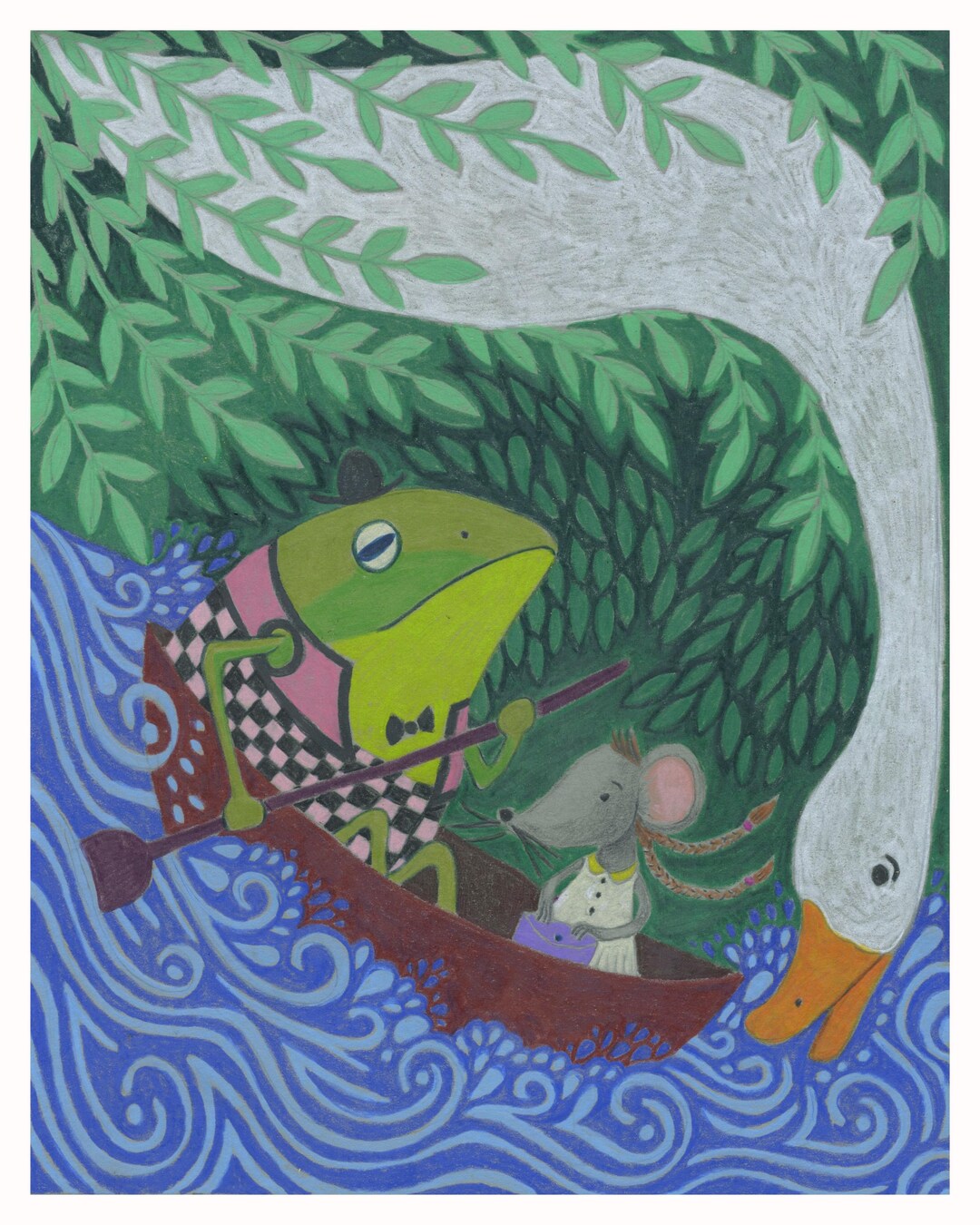 Kitty Alone Art Print – Frog and Mouse Nursery Rhyme Illustration - Etsy