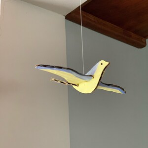 DIY Bird Mobile PDF: Cardboard Craft Project, Kids Room Decor ...