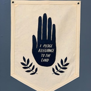 Pledge Camp Flag - Woolen Felt Pennant Banner, Wall Flag, Fabric Banner ...