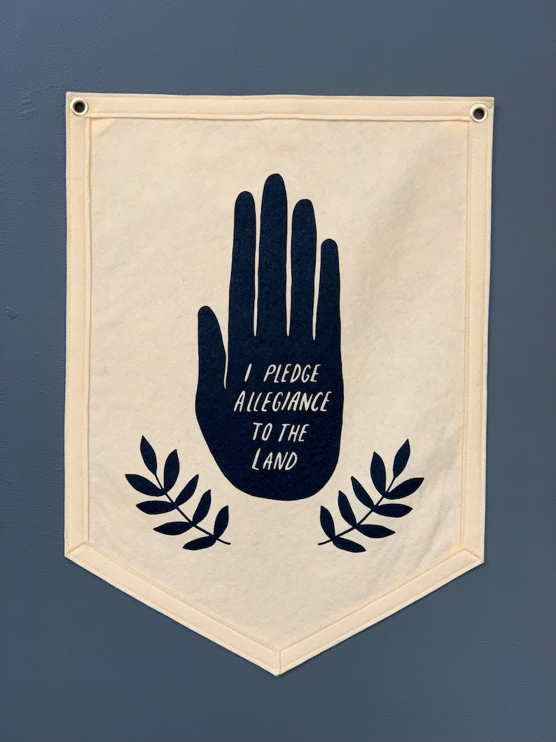 Pledge Camp Flag - Woolen Felt Pennant Banner, Wall Flag, Fabric Banner ...