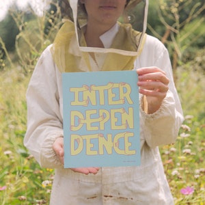 Interdependence Print - Small Wall Art, Poster Art, Screen Print Art ...