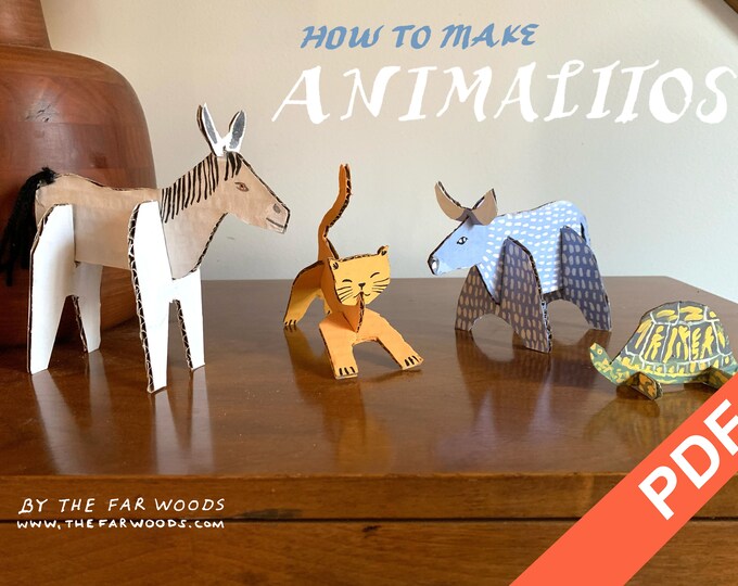 How to Make Animalitos: Downloadable PDF Craft Projects DIY Kids DIY ...