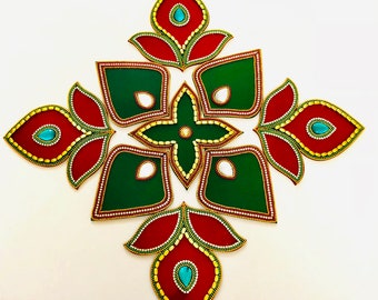 Vermilion and Rice Holder Diwali Decor / Kankavati /Roli | Etsy